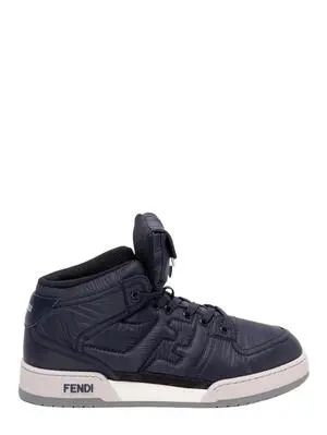 Fendi High-top Sneakers With Baguette Pockets - Blue