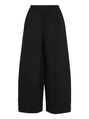 THE ROW Extra Wide Silk Pants - Black
