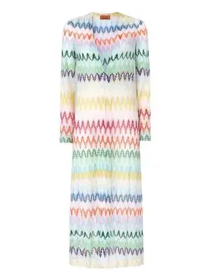Missoni Missoni Long Zig Zag Lace Cardigan Multicolor