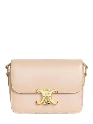 Celine Teen Triomphe Bag In Shiny Calfskin - Nude