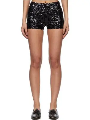 BODE Sequined Shorts - Brown