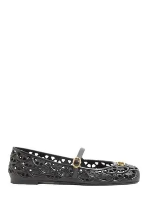 Valentino Garavani Ondette Rubber Ballerinas - Black