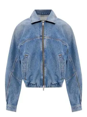 AGOLDE Dixon Cropped Denim Jacket - Blue