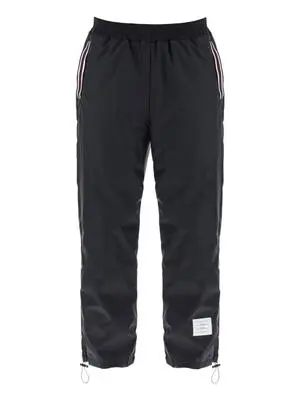 Thom Browne Logo Patch Drawstring Pants - Navy