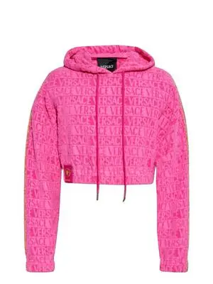 Versace Long Sleeve Hooded Sweatshirt - Pink