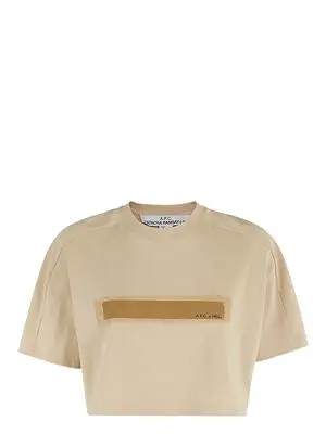 A.p.c. X Nrl Cropped T-shirt - Nude