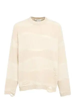Our Legacy Popover Cotton Linen Sweater - Nude