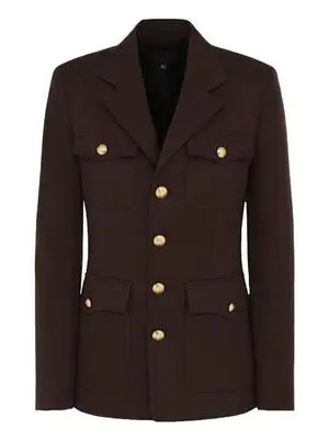 NILI LOTAN Tailored Long Sleeve Blazer - Black