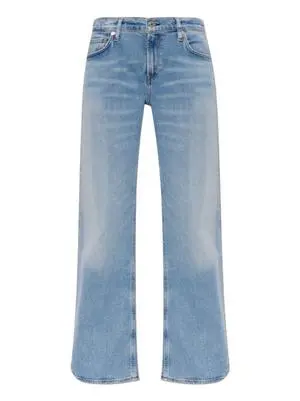 Citizens Of Humanity Nora Mid-rise Wide-leg Jeans - Blue