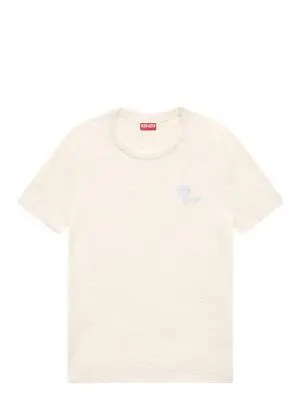 Kenzo Textured Logo T-shirt - Off White