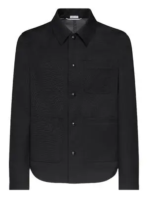 Thom Browne Wool Shirt Jacket - Black
