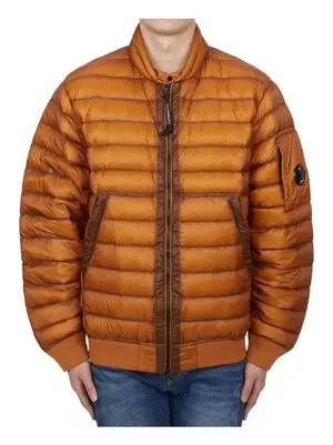 C.P. COMPANY Long-sleeved Down Jacket - Brown