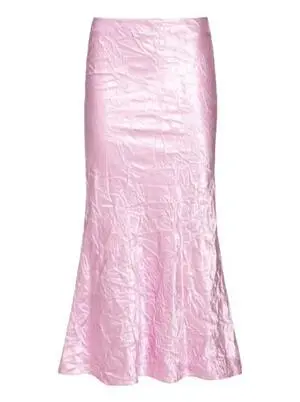 Attico Pleated Horn Skirt - Pink