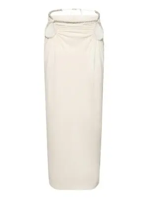 DION LEE Belted Skirt With Cutout Details - White