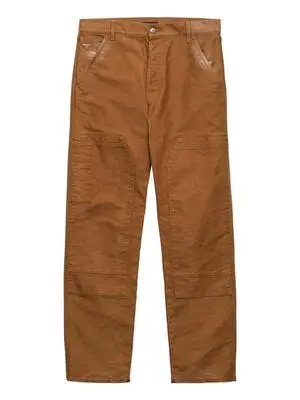 Prada Distressed Straight-leg Pants - Brown