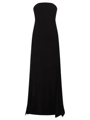 16Arlington Angelique Strapless Crepe Gown - Black