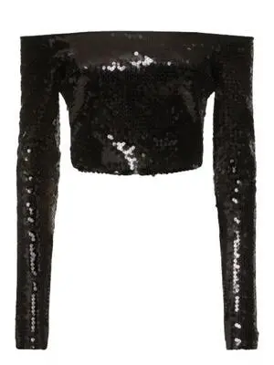 DAVID KOMA David Koma Strapless Sequin Blouse
