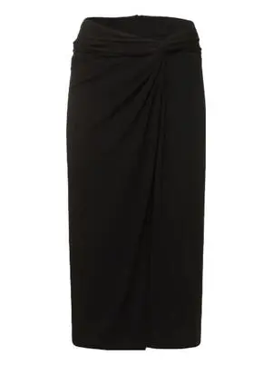 Michael Kors Pleated Midi Skirt - Black