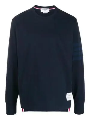 Thom Browne 4-bar Crewneck T-shirt - Navy Blue