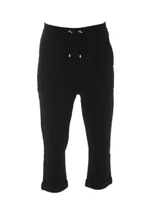 Balmain Drawstring Jersey Pants - Black