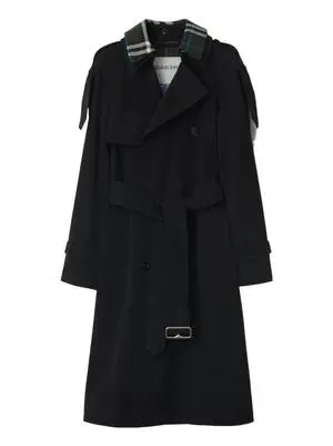 Burberry Burberry Double Breasted Belted Trench Coat Black