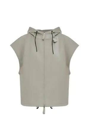 IRO PARIS Sleeveless Zipper Sweatshirt - Gray