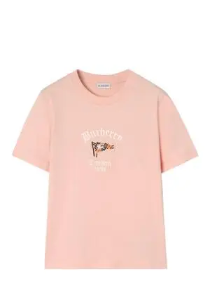 BURBERRY Burberry Check Flag Crewneck T-Shirt