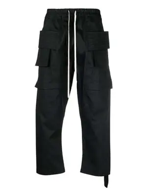 Rick Owens Cropped Cargo Pants - Black