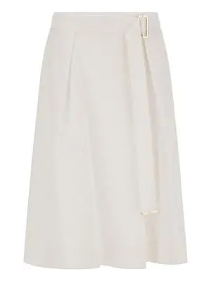 HERNO Herno Belted Textured Midi Skirt
