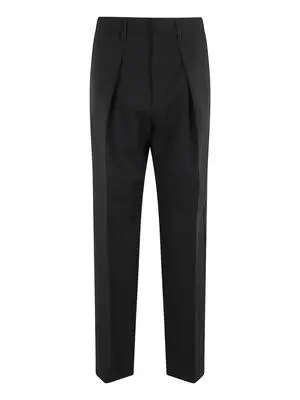 Soeur Ferrel Pleated Straight-leg Trousers - Black