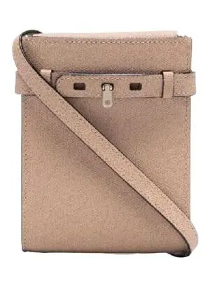 VALEXTRA Grained Leather Shoulder Bag - Nude