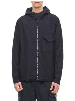 Stone Island Hooded Casual Jacket - Blue