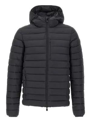 SAVE THE DUCK Hooded Puffer Jacket - Black