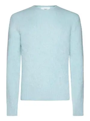 Ami Long-sleeved Crewneck Pullover - Blue