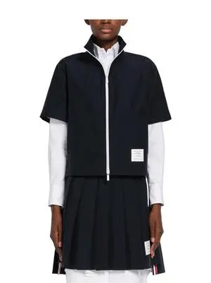 Thom Browne Tear-resistant 2-in-1 Zippered Casual Jacket - Navy Blue