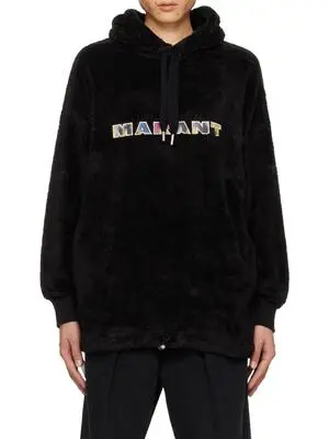 Isabel Marant Étoile Ulysse Logo Hoodie - Black
