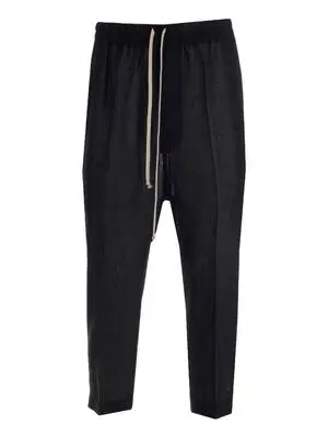 Rick Owens Astaires Cropped Track Pants - Black
