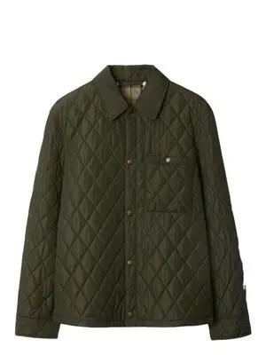 Burberry Burberry Long Sleeved Quilted Jacket Shale