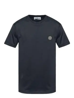 Stone Island Compass-motif Crewneck T-shirt - Blue