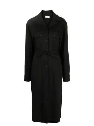 LEMAIRE Spread-collar Belted Midi Dress - No