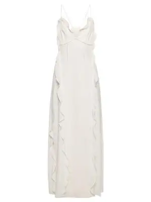SIMKHAI Simkhai Emily Pleated Maxi Slip Dress