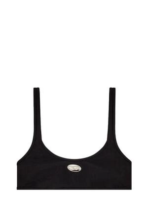 DIESEL® Diesel UT-BRA-TOP-UTLT Scoop Neck Bikini Top Black