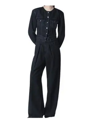 HAIKURE Shirley Bull 44 Buttoned Cropped Jacket - Grey