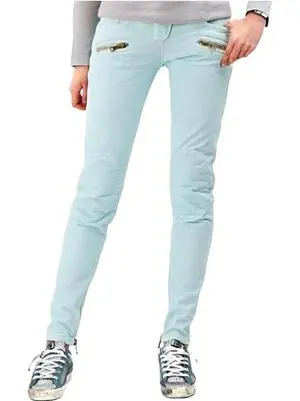 Balmain Metal Zipper Jeans - Blue