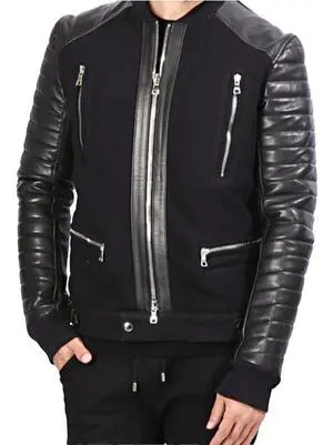 Balmain Long Sleeve Zip Jacket - Black