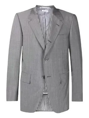 Thom Browne Wide Lapel Sport Coat - Light Gray
