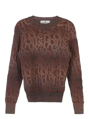 VIVIENNE WESTWOOD 3d Detailed Crewneck Jumper - Brown