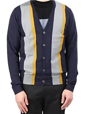 LANVIN Long Sleeve V-neck Cardigan - Black