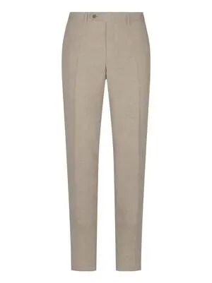 Canali Slim-fit Pleated Front Pants - Nude