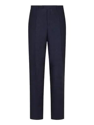 Canali Tailored Pleated Front Trousers - Black